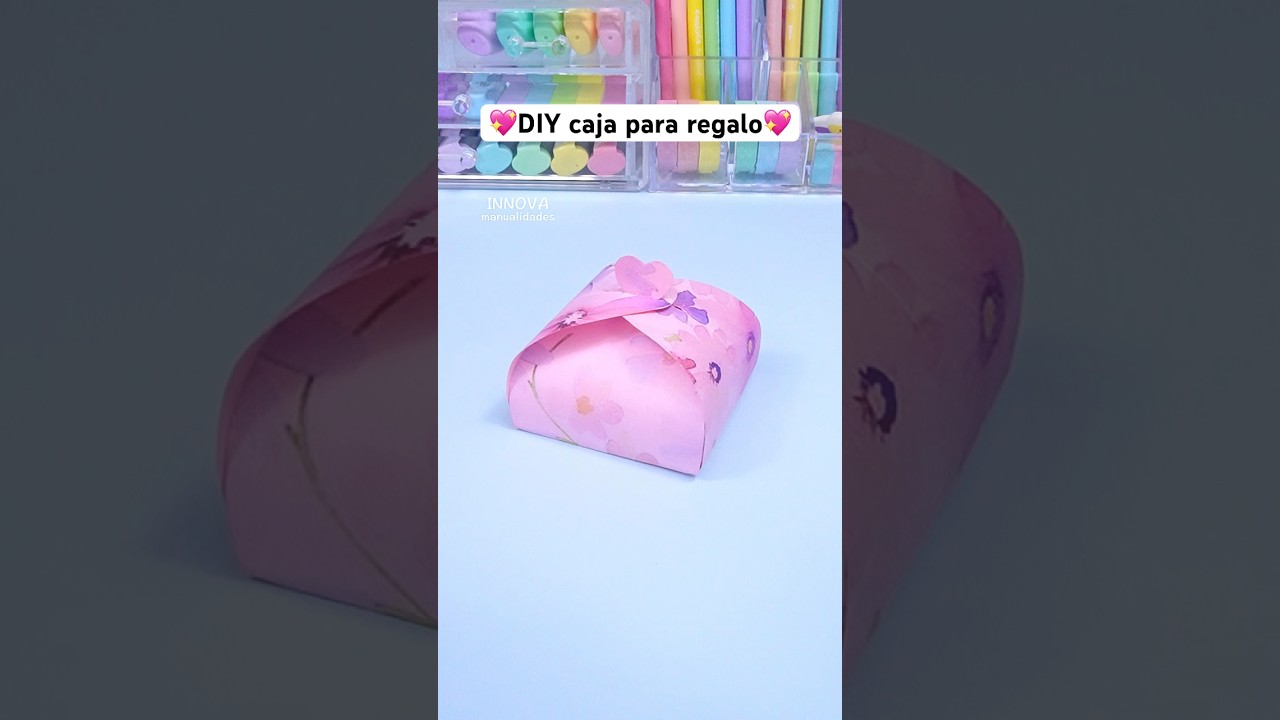 Manualidades de papel / Ideas para regalar / Cajita para regalo #diy #manualidades #love