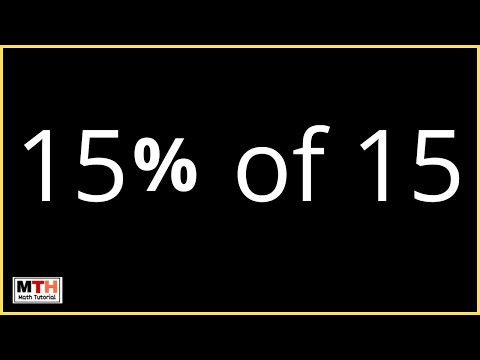 15 percent of 15 | Percentage: Find 15% of 15