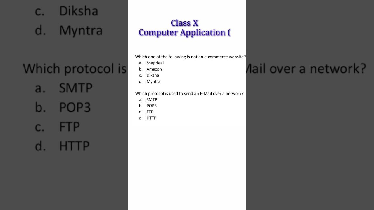 Class X Computer Application 165 question answer| Computer Application class 10