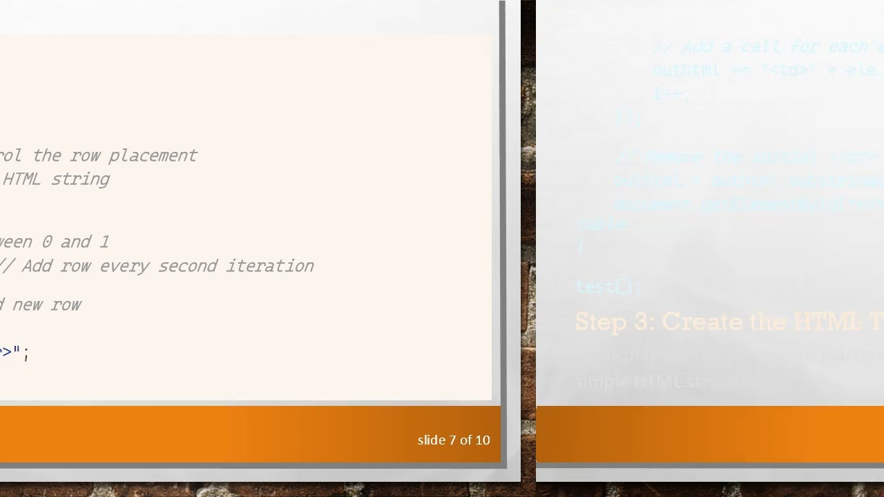 How to Transform JSON Data into HTML Table Rows
