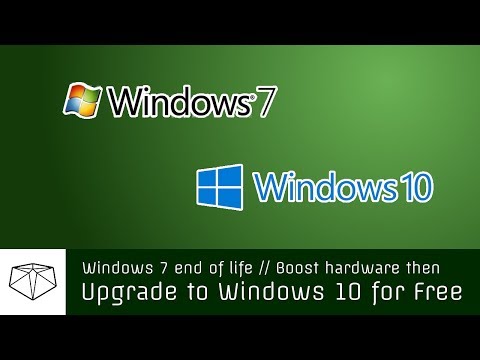 Boost your old hardware then upgrade Windows 7 to Windows 10 for FREE
