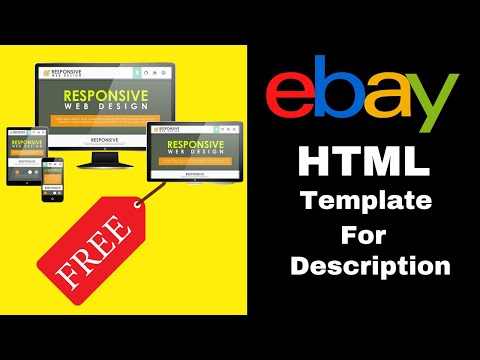 How To Create eBay HTML Listing Template Free eBay HTML Template 2022 for Listing Description