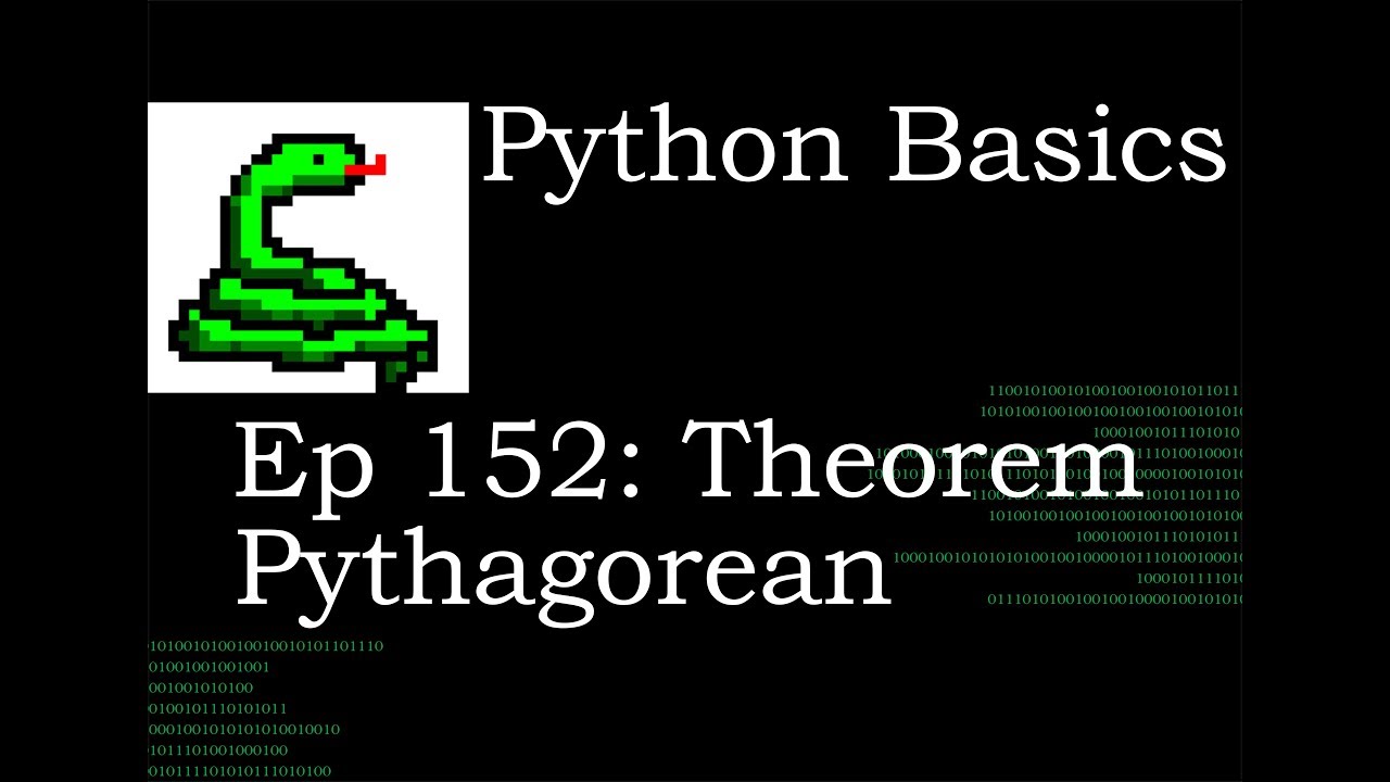 Python Basics Pythagorean Theorem