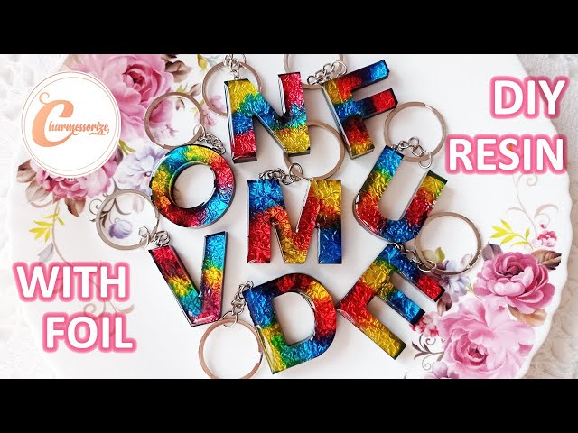 How to Create Stunning DIY Epoxy Resin Letters with Aluminum Foil for ...