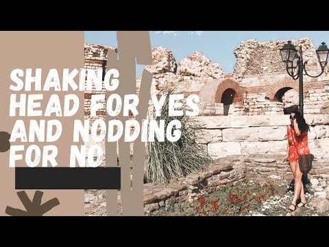 Shaking head for yes and nodding for no