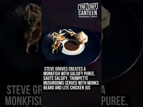 Steve Groves Creates a Monkfish with Salsify Puree, Sauté Salsify, Trompette Recipe