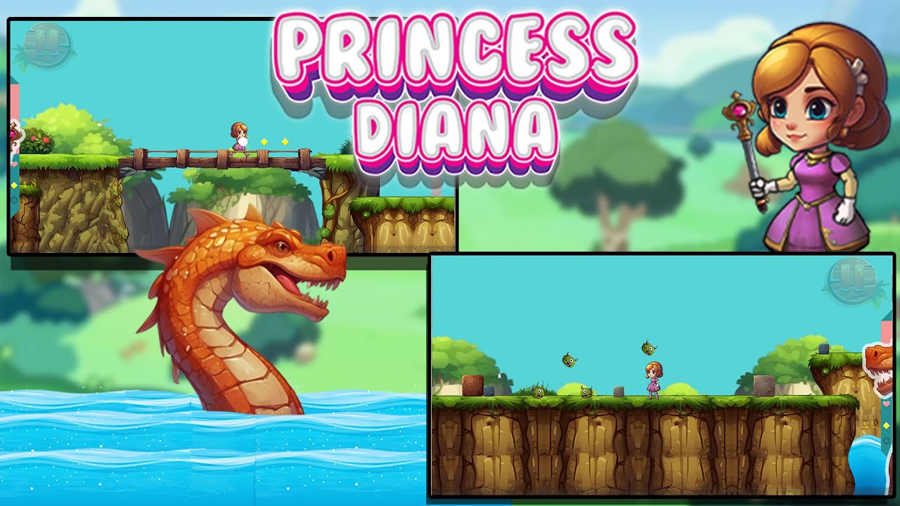 Princess Diana || Construct 3 Game Template || Source code