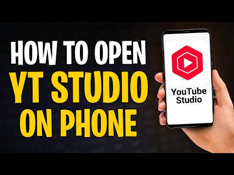 How to Open YouTube Studio on Your Phone/Mobile (2025) ✅
