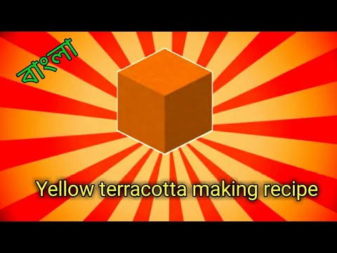 How to make yellow terracotta in minecraft || minecraft pe