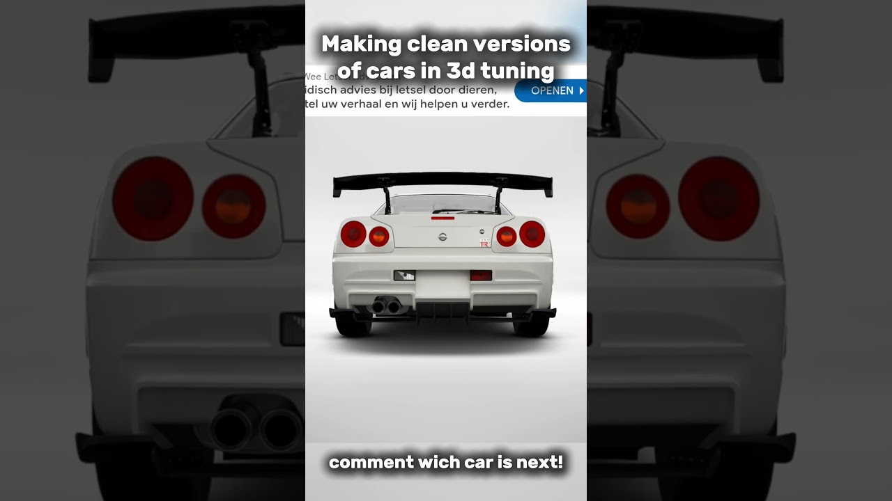 Making a clean versions of every car in 3d tuning! Comment wich one is next! #shorts #3dtuning