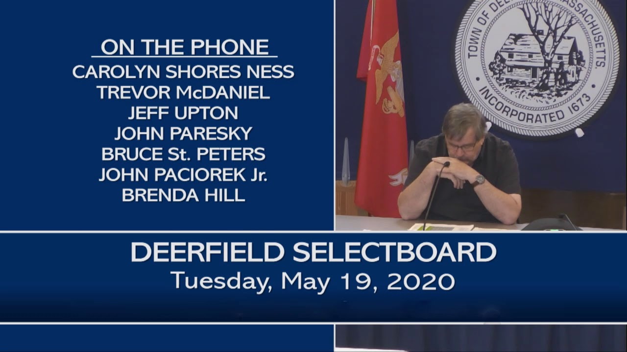 Deerfield Selectboard - May 19, 2020