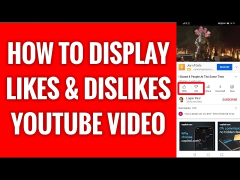 How To Display Likes & Dislikes On YouTube Video