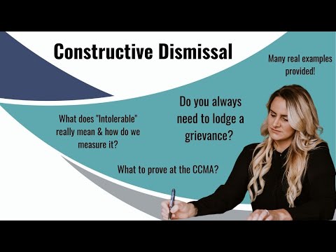 Constructive Dismissal & everything you need to know about Grievances ...