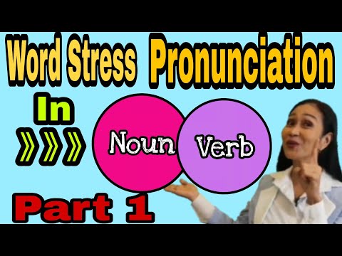 What is a word Stress? Two Syllable Stress in English. Learn with me.