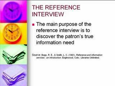 The Reference Interview | Library Reference Work
