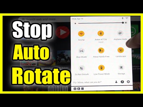 How to Turn On or OFF Screen Rotate on Amazon Fire HD 10 Tablet (Landscape or Portrait)