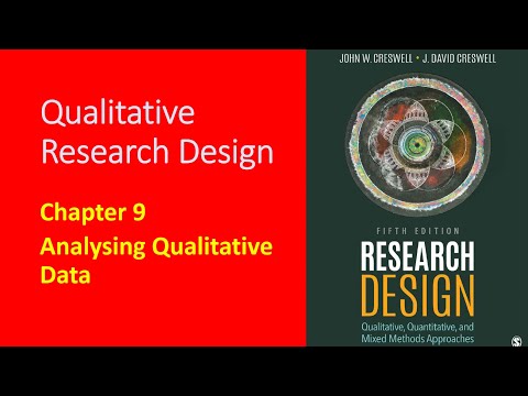 Research Design Creswell | Ch 9 Analyzing Qualitative Data