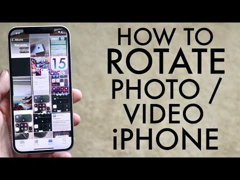 How To Rotate Photos / Videos On ANY iPhone! (2021)