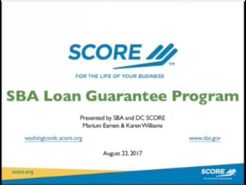 SBA Loan Guarantee Program