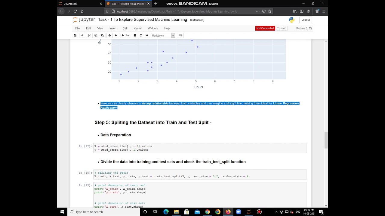 Task 1:- To Explore Supervised Machine Learning