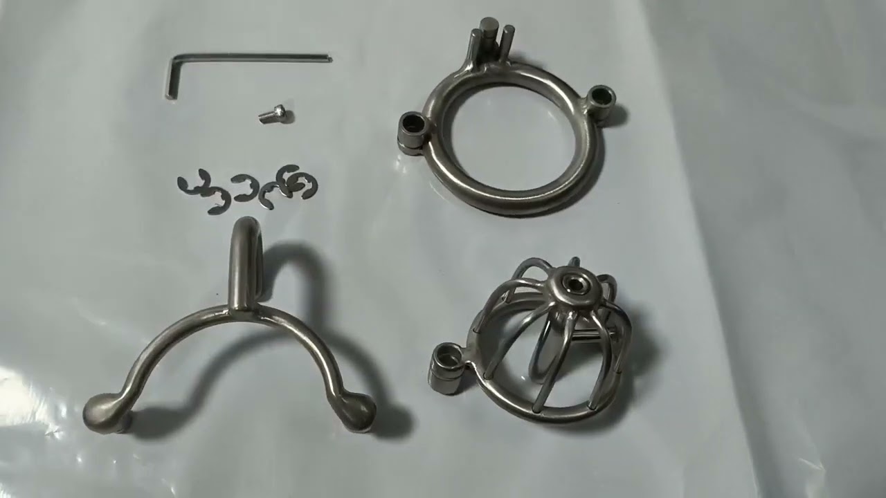 Titanium Steel Chastity Cage PA Lock SQ10352