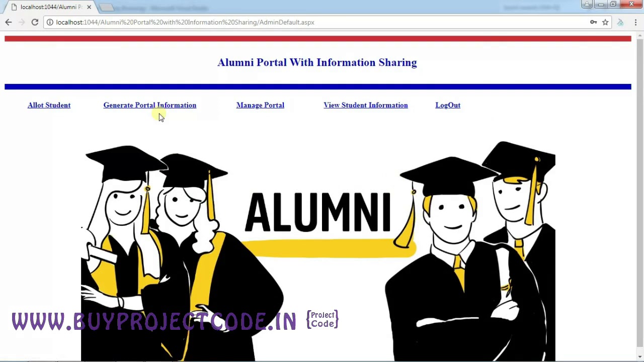 Alumni Portal with Information Sharing