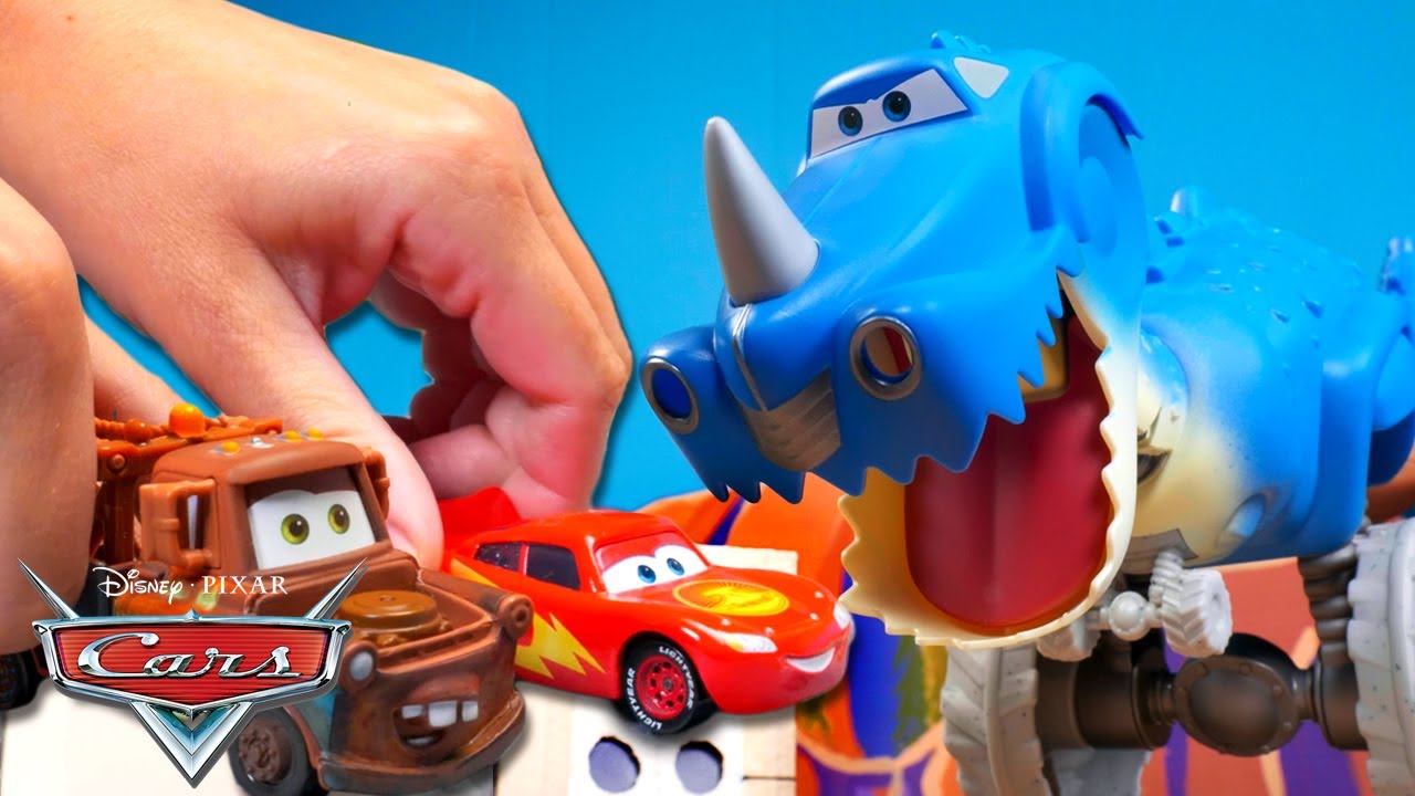 Lightning McQueen and Friends Save Radiator Springs From a Dinosaur Attack | Pixar Cars
