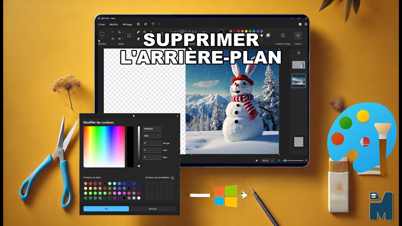 Comment supprimer l’arrière-plan d’une image avec  Microsoft Paint