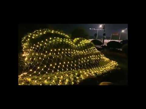 Waterfall LED String Lights Water Flow Snowing Effect Curtain Fairy String Light