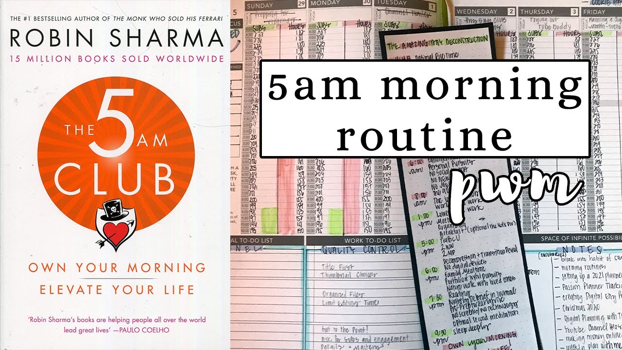 My 5AM Morning Routine - Waking Up Early Using The 5AM Club Tips for a Productive Day