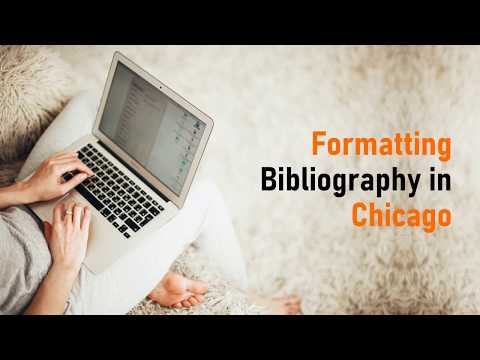 Formatting Bibliography in Chicago style