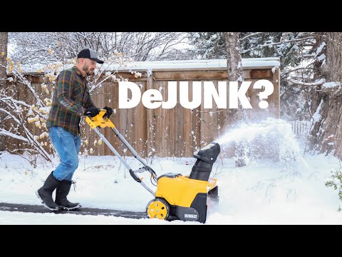 DeWalt 60V Snow Blower first use (UNSPONSORED)