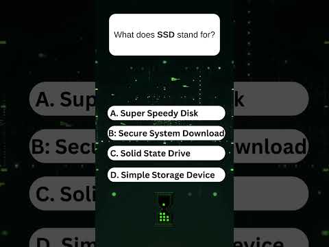 What does SSD Stand For? #computer #storage #quiz #trivia #tech #fun #learning
