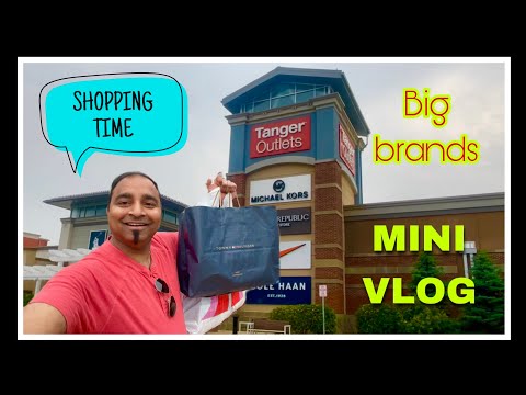 Tanger outlet | mini shopping vlog | mall chain | big brands | designer store | Columbus ohio | USA