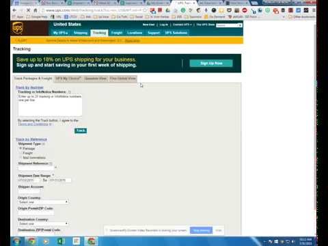 How to track a shipment in UPS without an account.