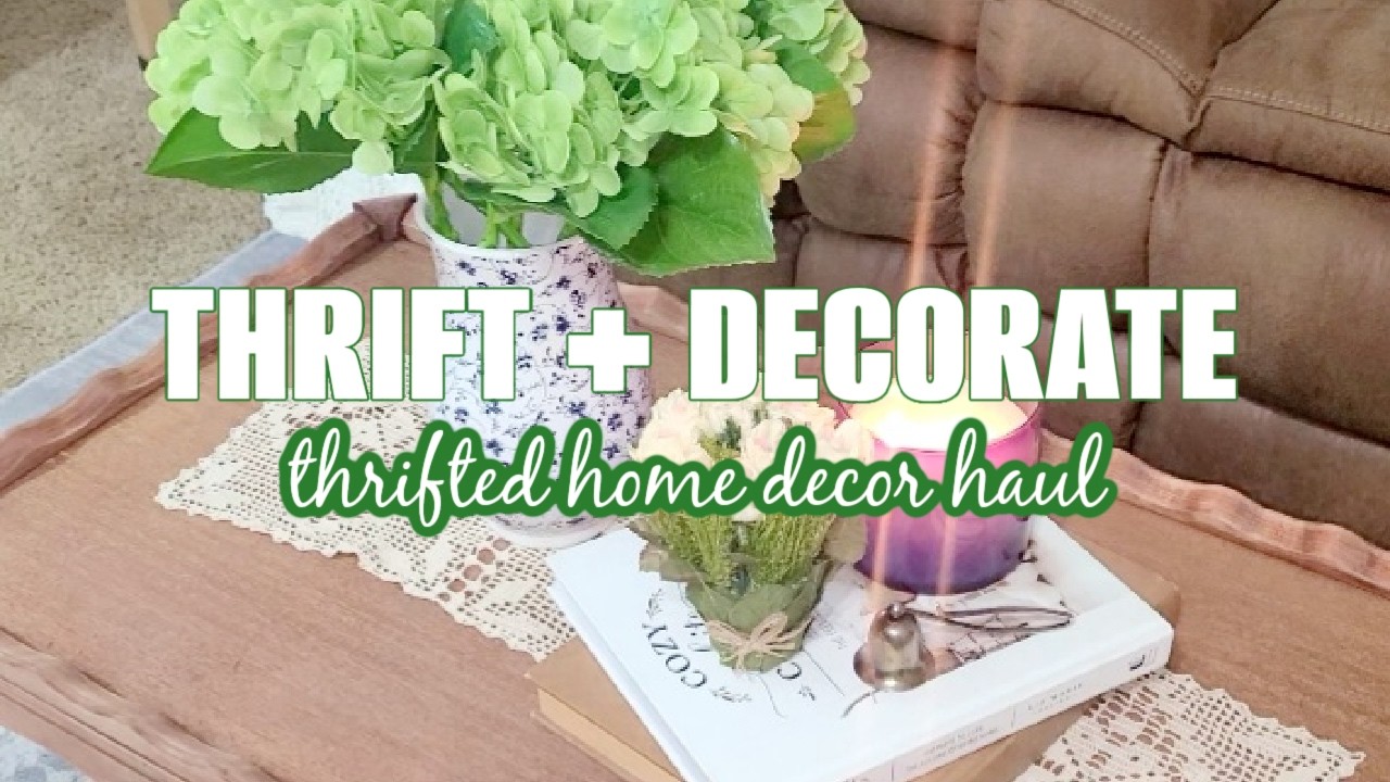 NEW* THRIFT + DECORATE WITH ME | DECORATING WITH THRIFTED HOME DECOR | ROBIN LANE LOWE