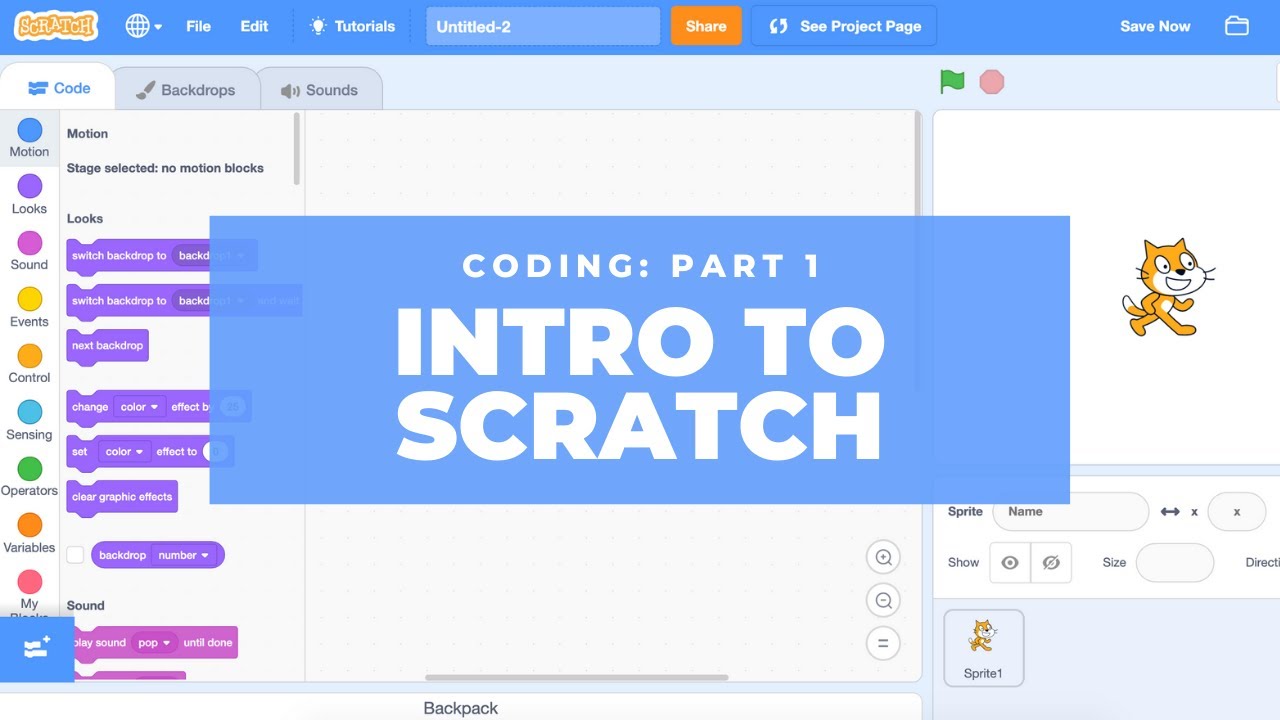 Intro to Scratch || Ontario Teachers Learning Code: Part 1