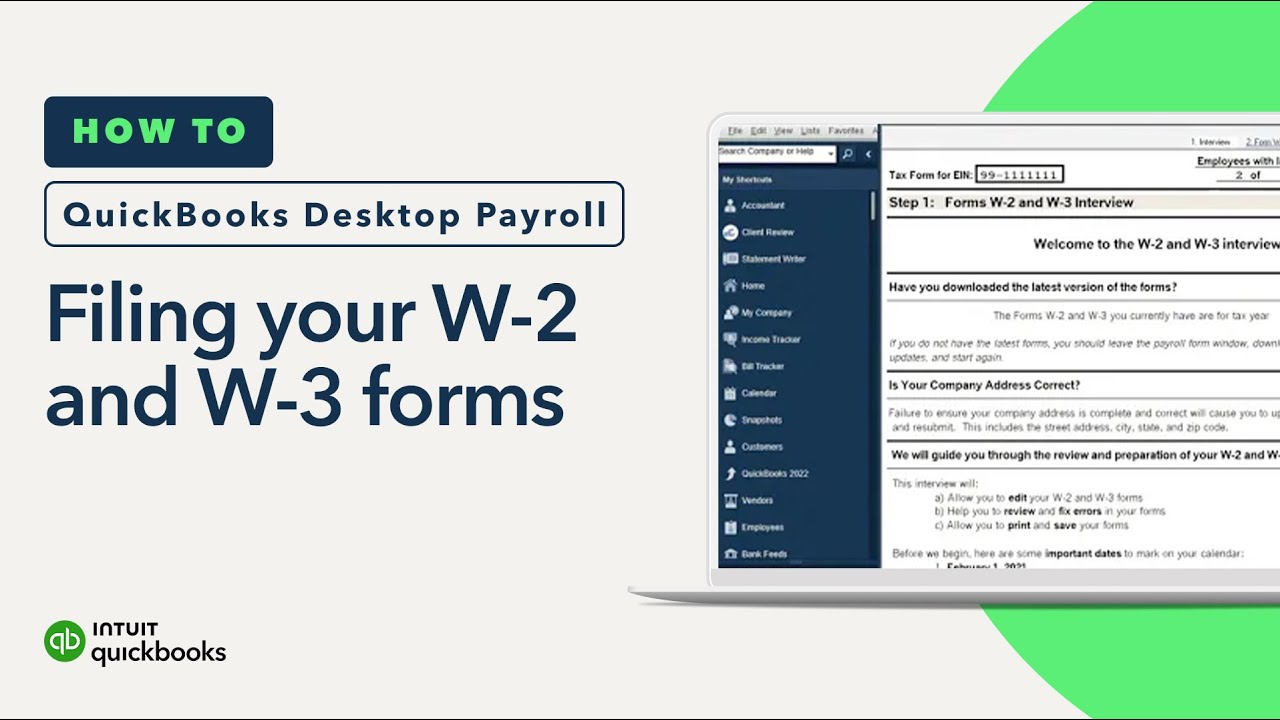 How to file your W-2 and W-3 forms in QuickBooks Desktop Payroll Enhanced