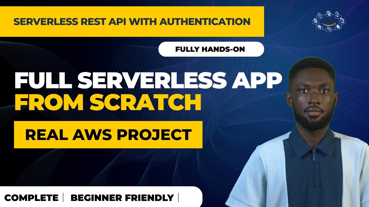 AWS Project: Serverless REST API With Auth | Lambda, Cognito & DynamoDB (Python)