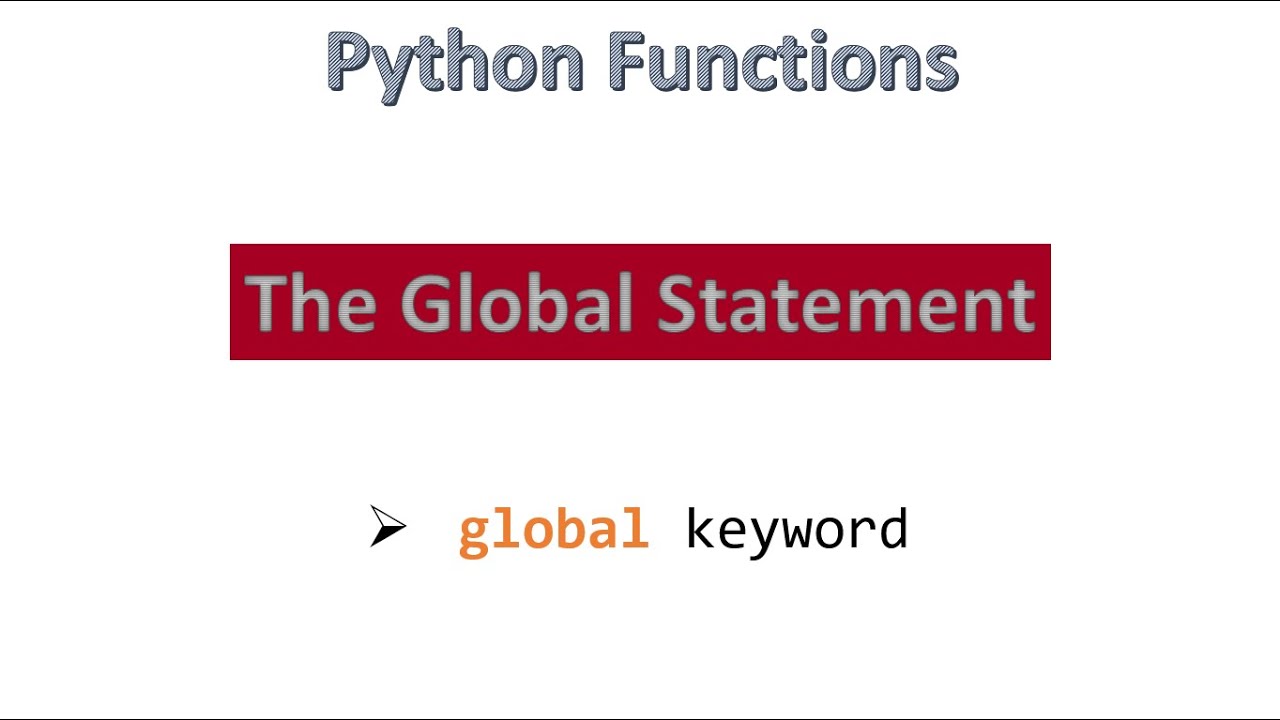 Global Statement || Python [ Hindi ]