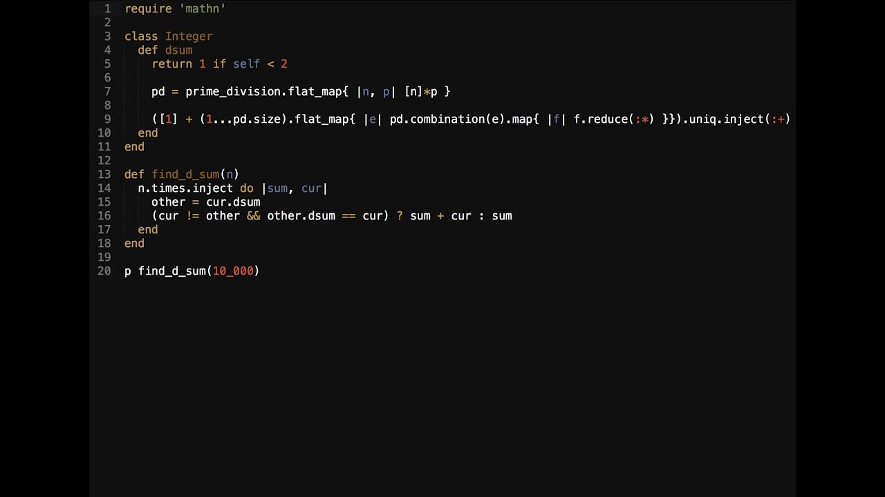 Power digit sum algorithm in ruby
