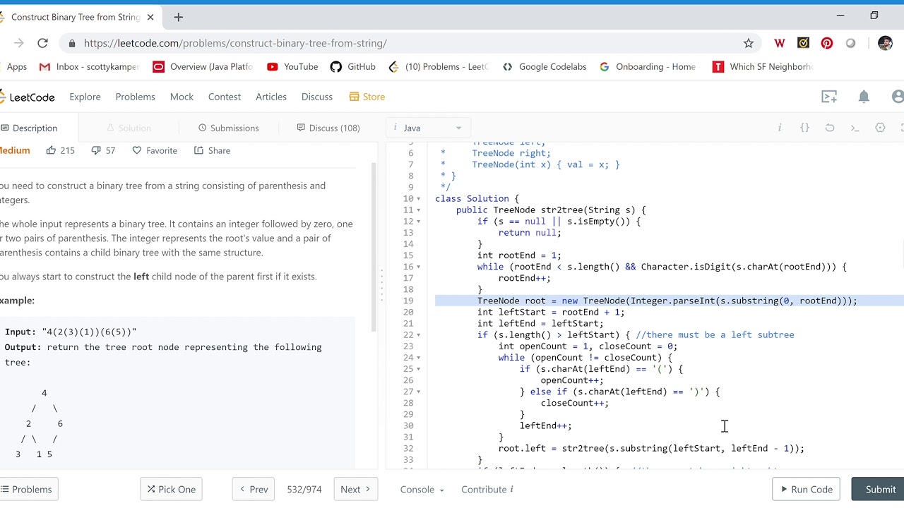 Construct Binary Tree from String