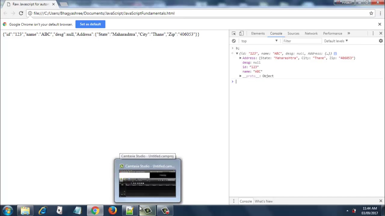 Nested Objects, JSON stringify, property deletion