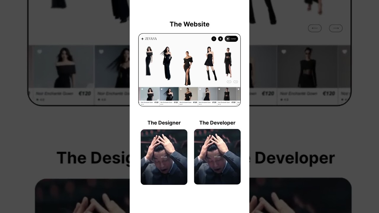 E-commerce Fashion Website Animation | Figma to Prototype #webdesign #uiuxdesign #uiuxshots