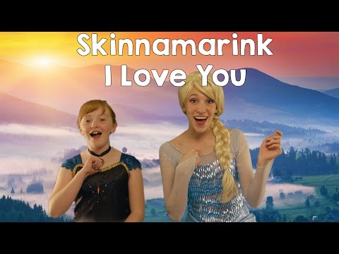 Disney Frozen Elsa and Anna - I love you (Skinnamarink) | sing-a-long nursery rhymes