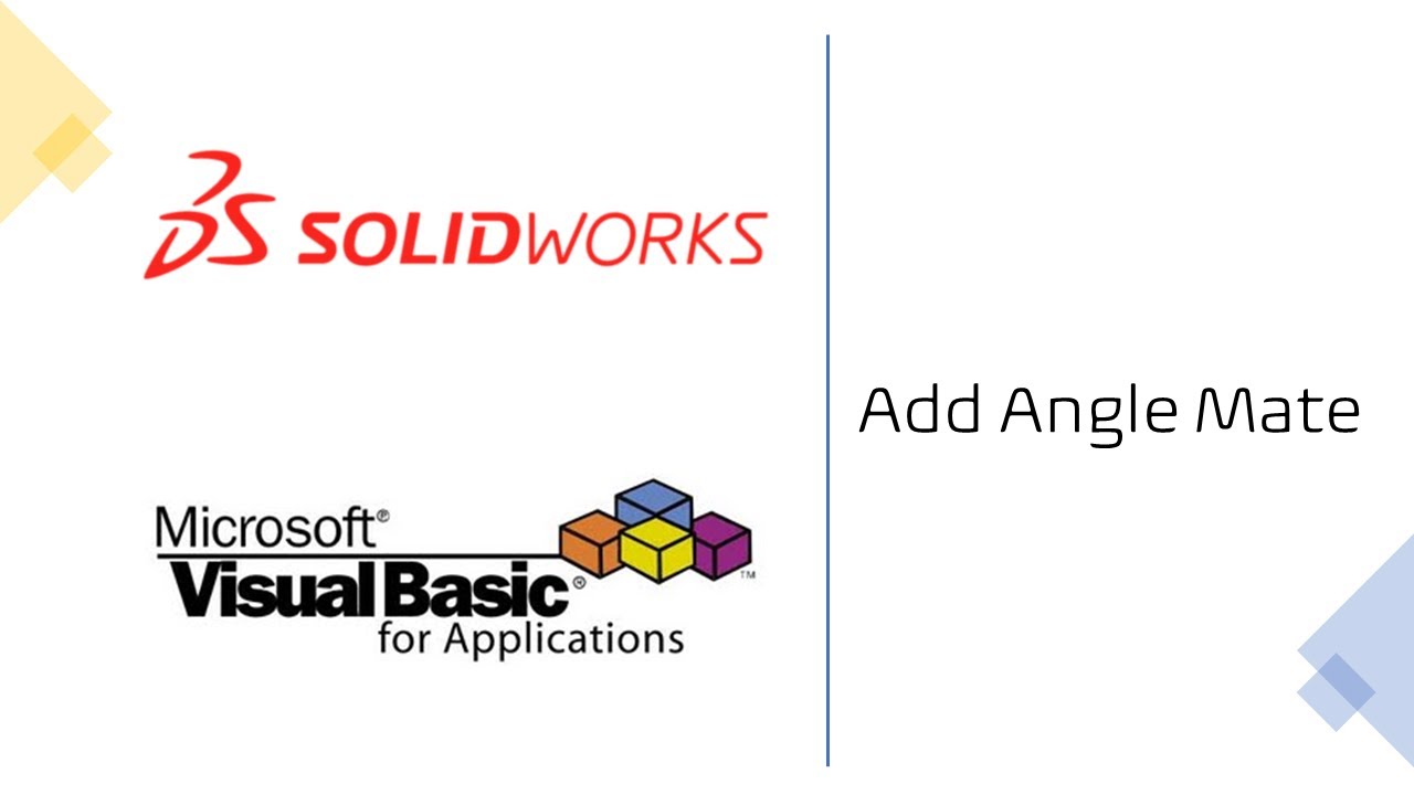 Solidworks VBA Macro – Add Angle Mate