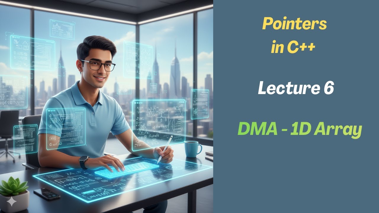 Dynamic Memory Allocation | 1D Array | Lecture 6 | Pointers