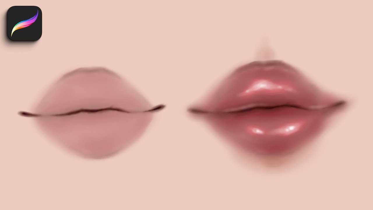 Easy Lip Shading Tutorial | Procreate Tutorial