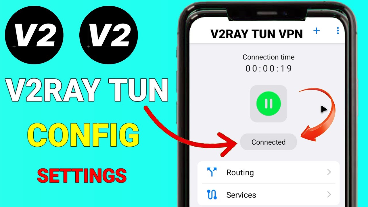 How to setup V2ray Tun VPN with fast v2ray server config for fast and secure browsing 
