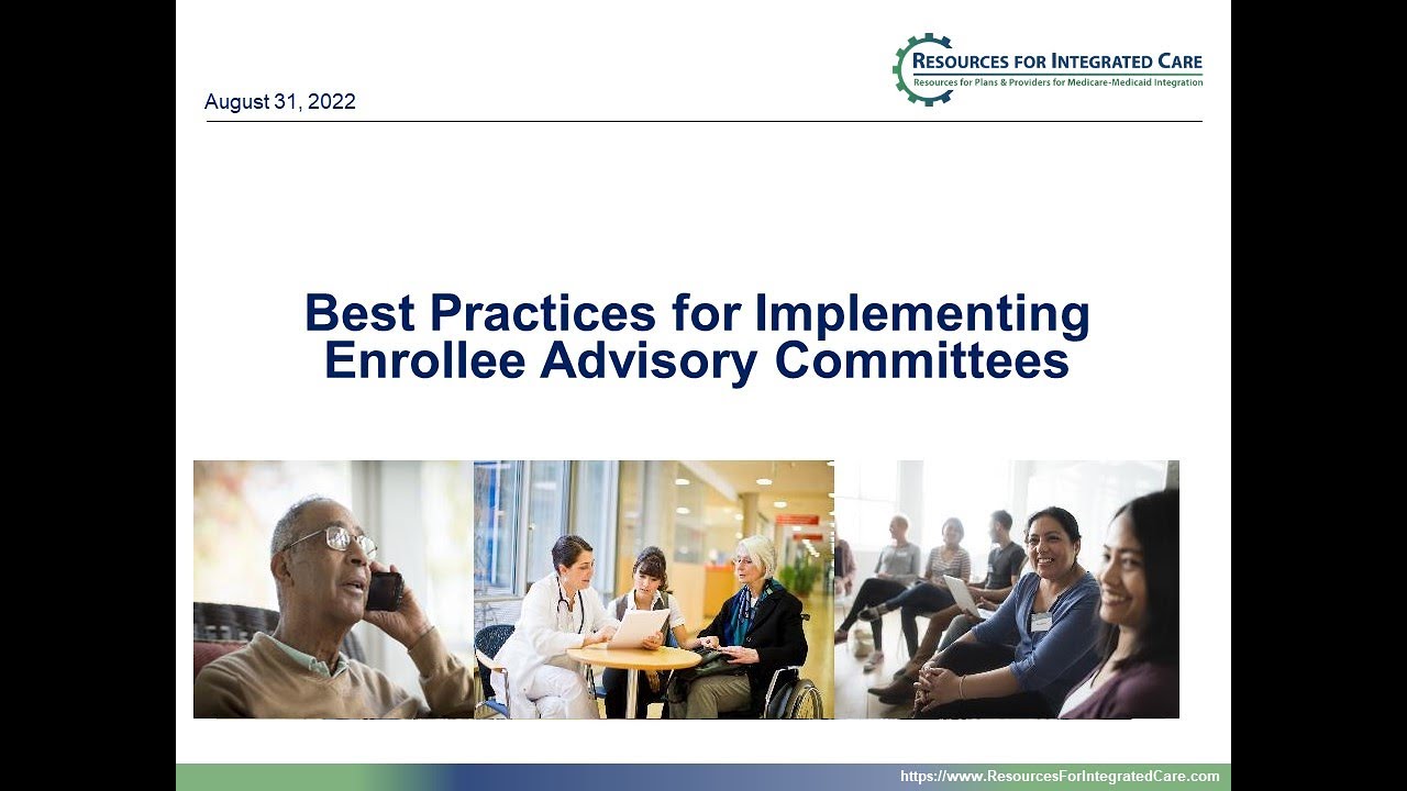 Best Practices for Implementing Enrollee Advisory Committees
